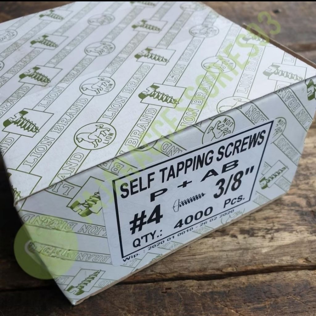 Jual Tapping Sekrup Moonlion 4x3/8 (P+AB) Cembung isi 4000pcs! | Shopee ...
