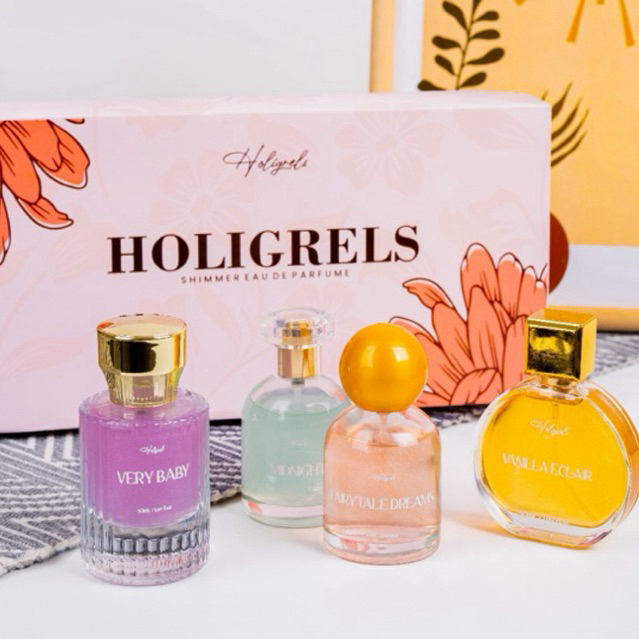 Jual HOLIGRELS SHIMMER PERFUME SWEET and FLORAL SERIES | BUY 1 GET 4 ...
