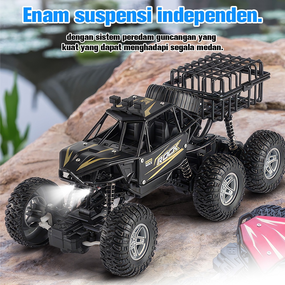 Jual UNIK Mobil Remote Control Besar 4WD Alloy RC Mobil 6 Roda Mainan ...