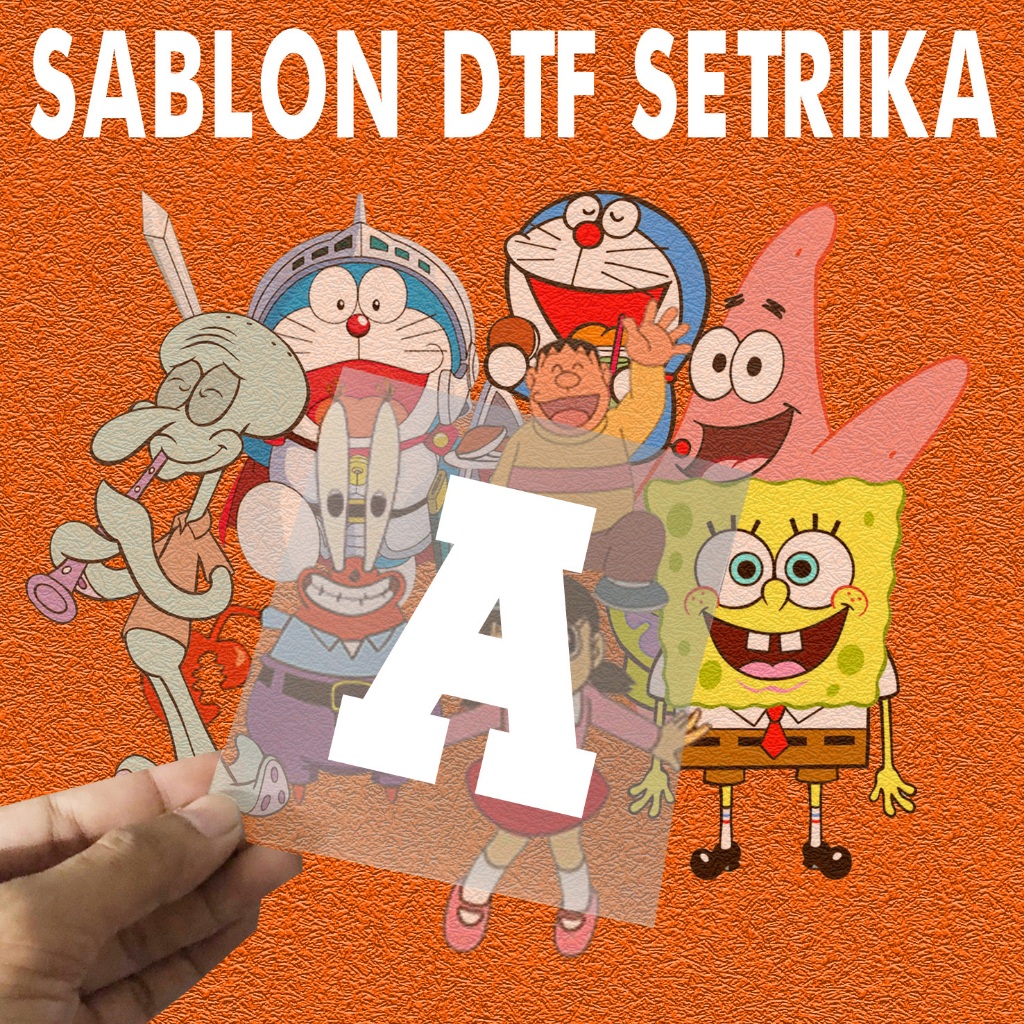 Jual SABLON DTF - SABLON SETRIKA - HURUF PUTIH | 6CM X 6CM | Shopee ...