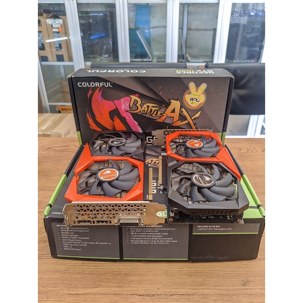 Jual VGA CARD VGA CARD GTX 1650 4GB GDDR6 COLORFUL FULLSET | Shopee ...