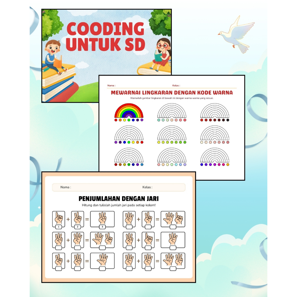 Jual 32 - BELAJAR - CODING - LEMBAR KERJA - WHORKSHEET - AKTIVITAS ...