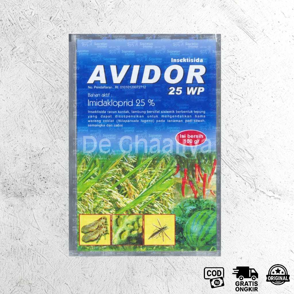 Jual Avidor Insektisida Sistemik Avidor 25 WP 100 gram Avidor 100 gram ...