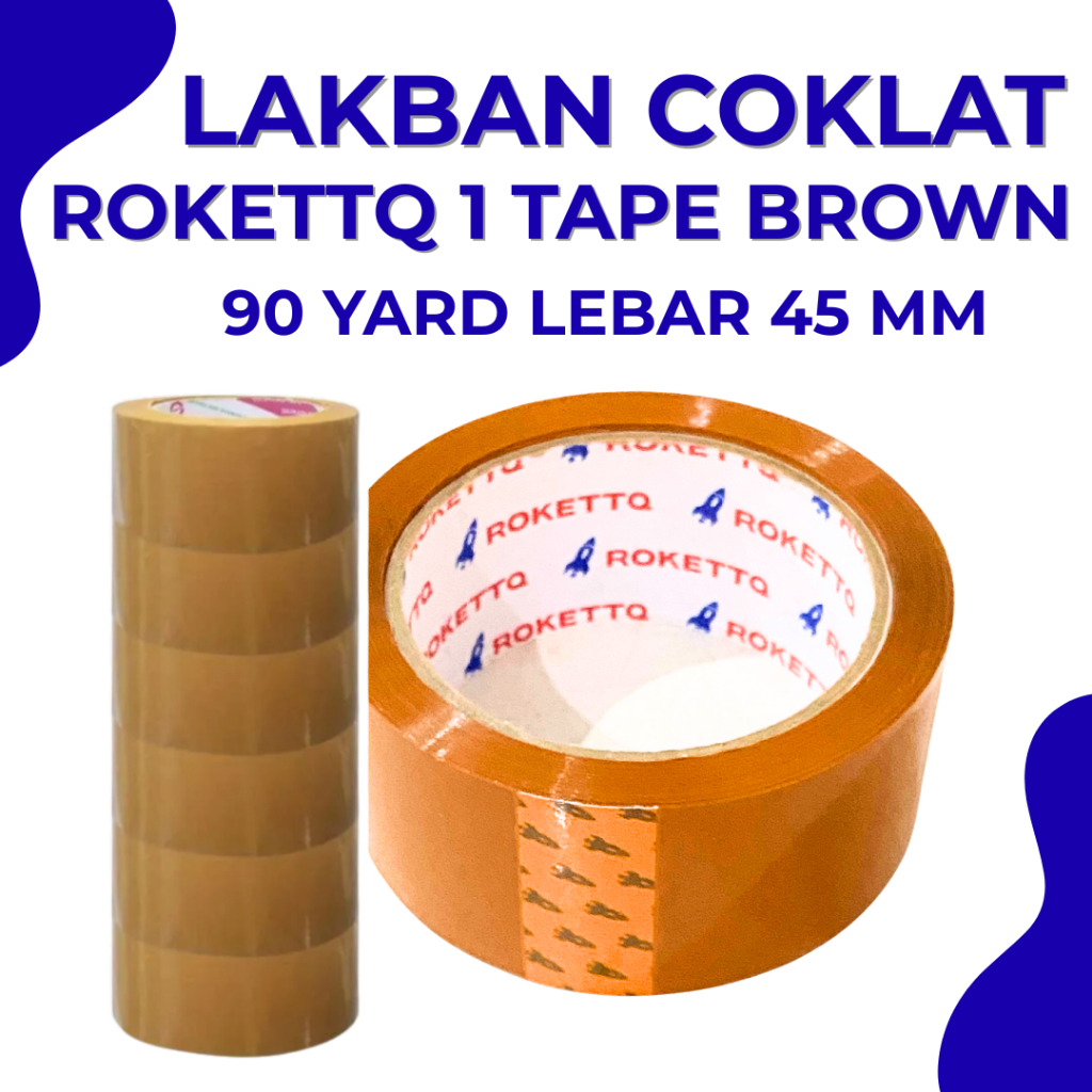 Jual Lakban Coklat 45 mm X 200 yard Lebih Lekat Lakban Packaging Brown ...