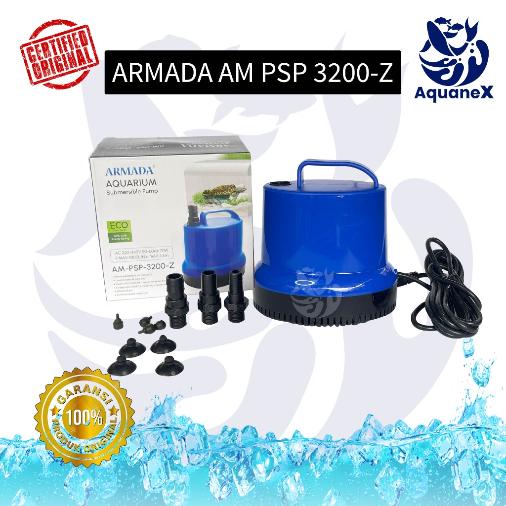 Jual ARMADA AM PSP 3200 Z Pompa Celup Aquarium Kolam Ikan Aquascape ...