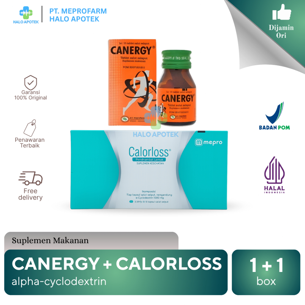 Jual 1 Box Canergy + 1 Box Calorloss- solusi menurunkan berat badan ...