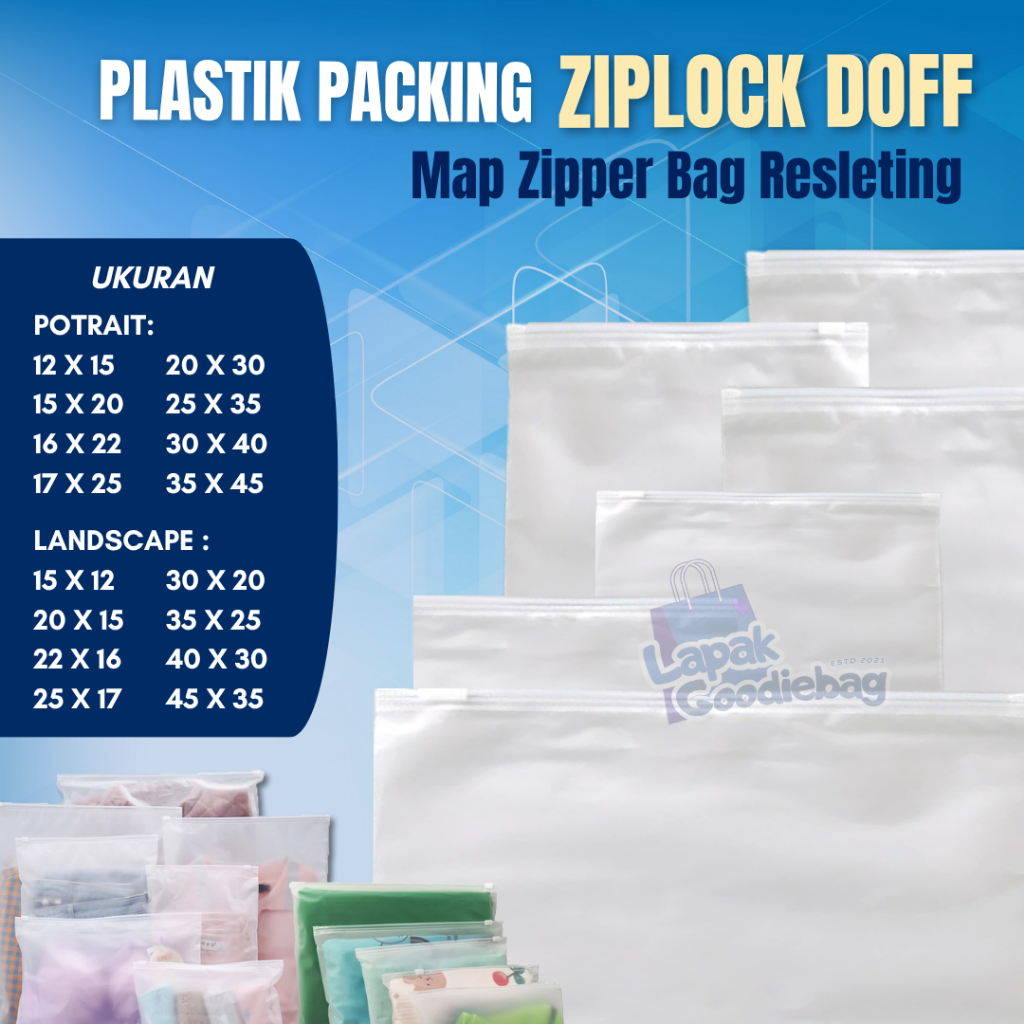 Jual Kantong Plastik Packing ZIPLOCK LANDSCAPE Travel Pouch Transparan ...