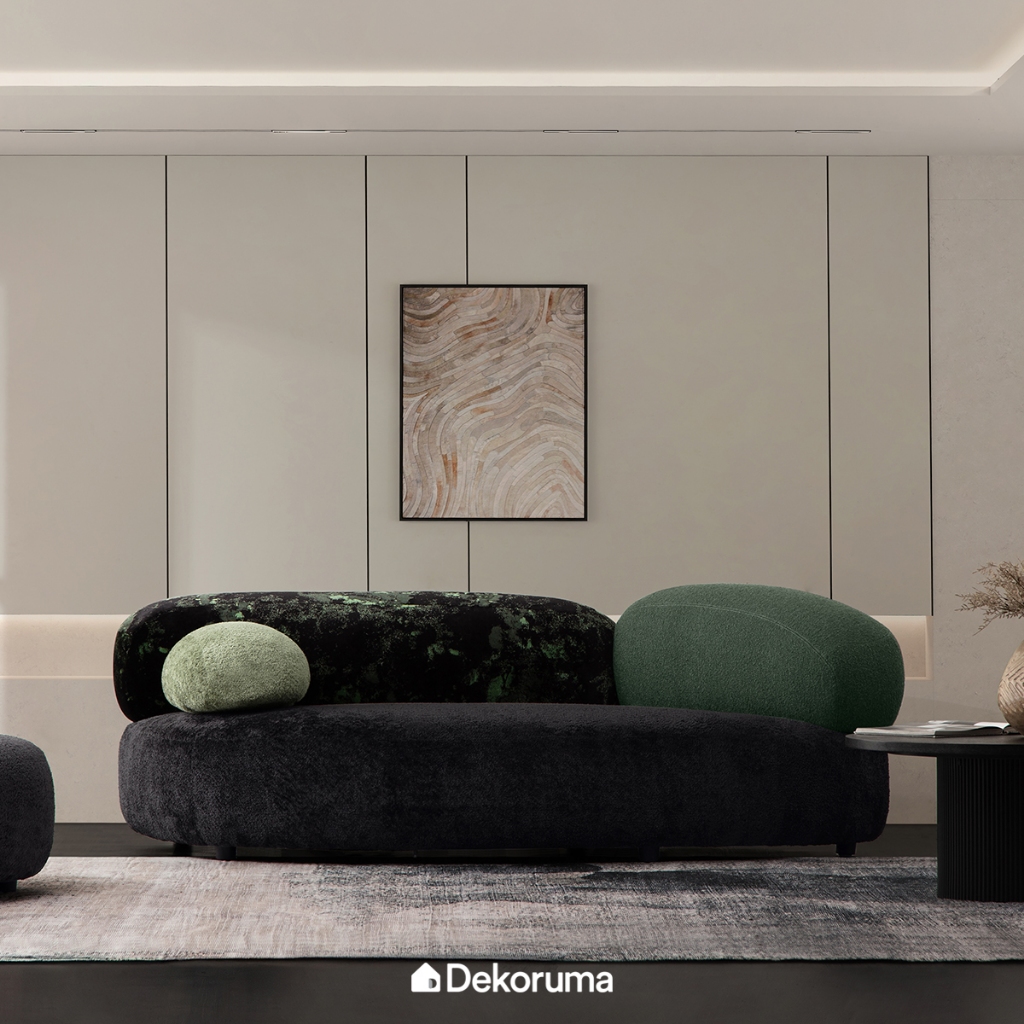 Jual Dekoruma Tenzo PEBBLE Sofa 3 Seater / Sofa Ruang Tamu 3 Dudukan ...