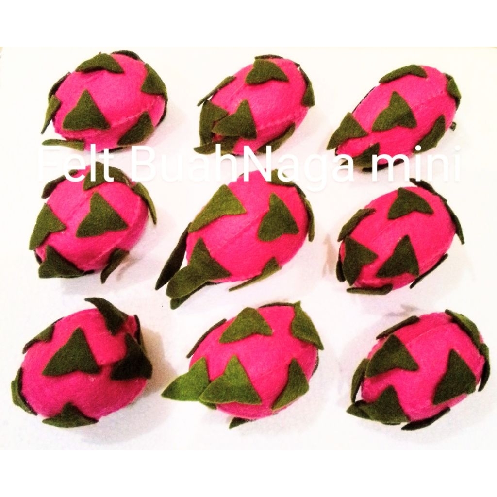 Jual Felt Buah Naga Mini / Replika Buah Naga / Mainan Flanel Mengenal ...