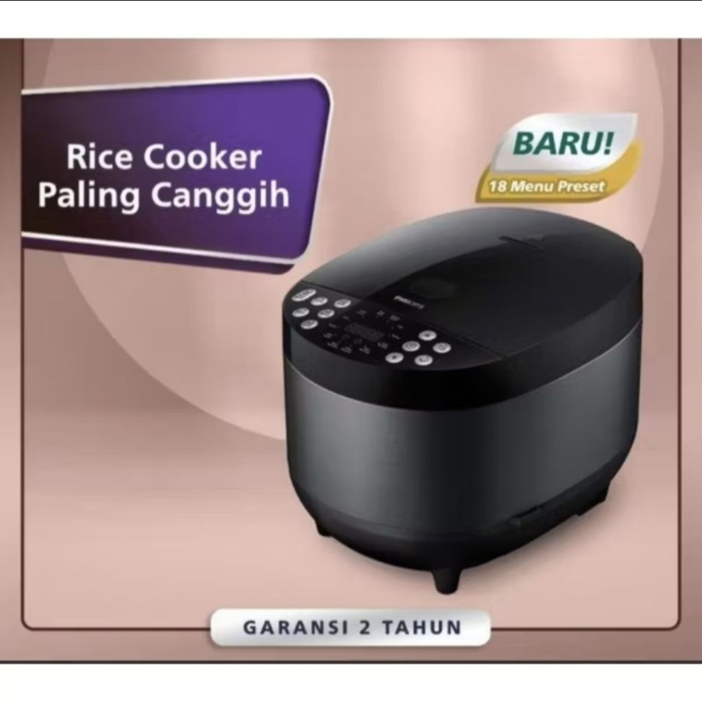 Jual PHILIPS Digital Rice Cooker HD4515/92 1.8L Hitam | Shopee Indonesia