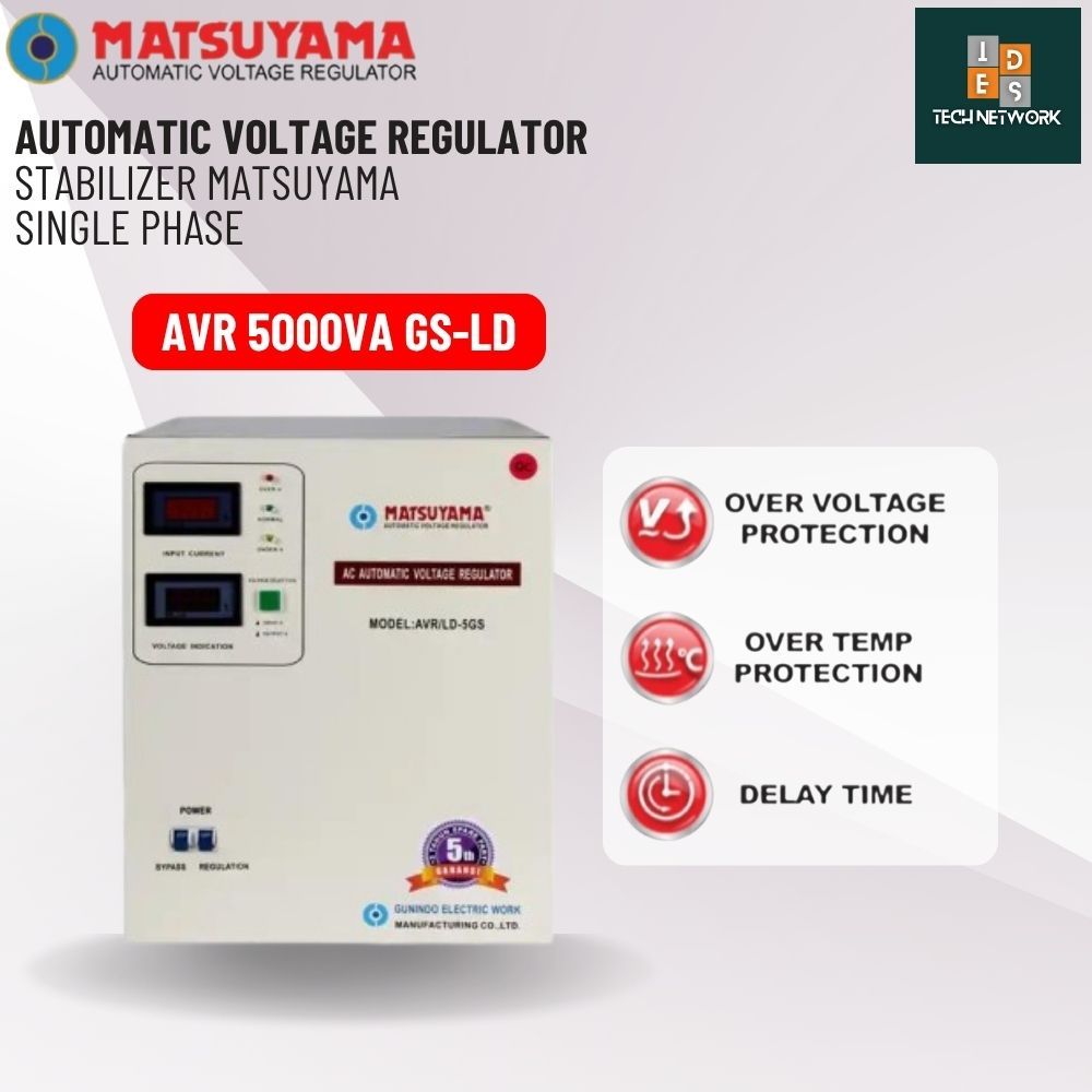 Jual Stabilizer Matsuyama 5000VA LD STAVOLT 5000 WATT AVR 5 GS 5 220V ...