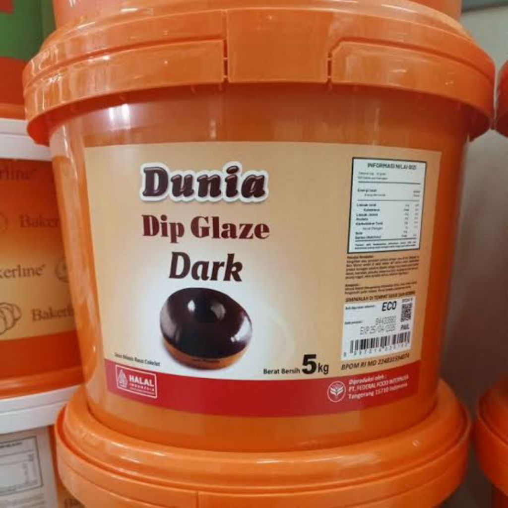 Jual GLAZE DUNIA COKLAT 5KG EMBER TOPPING DONAT ISIAN SELAI | Shopee ...