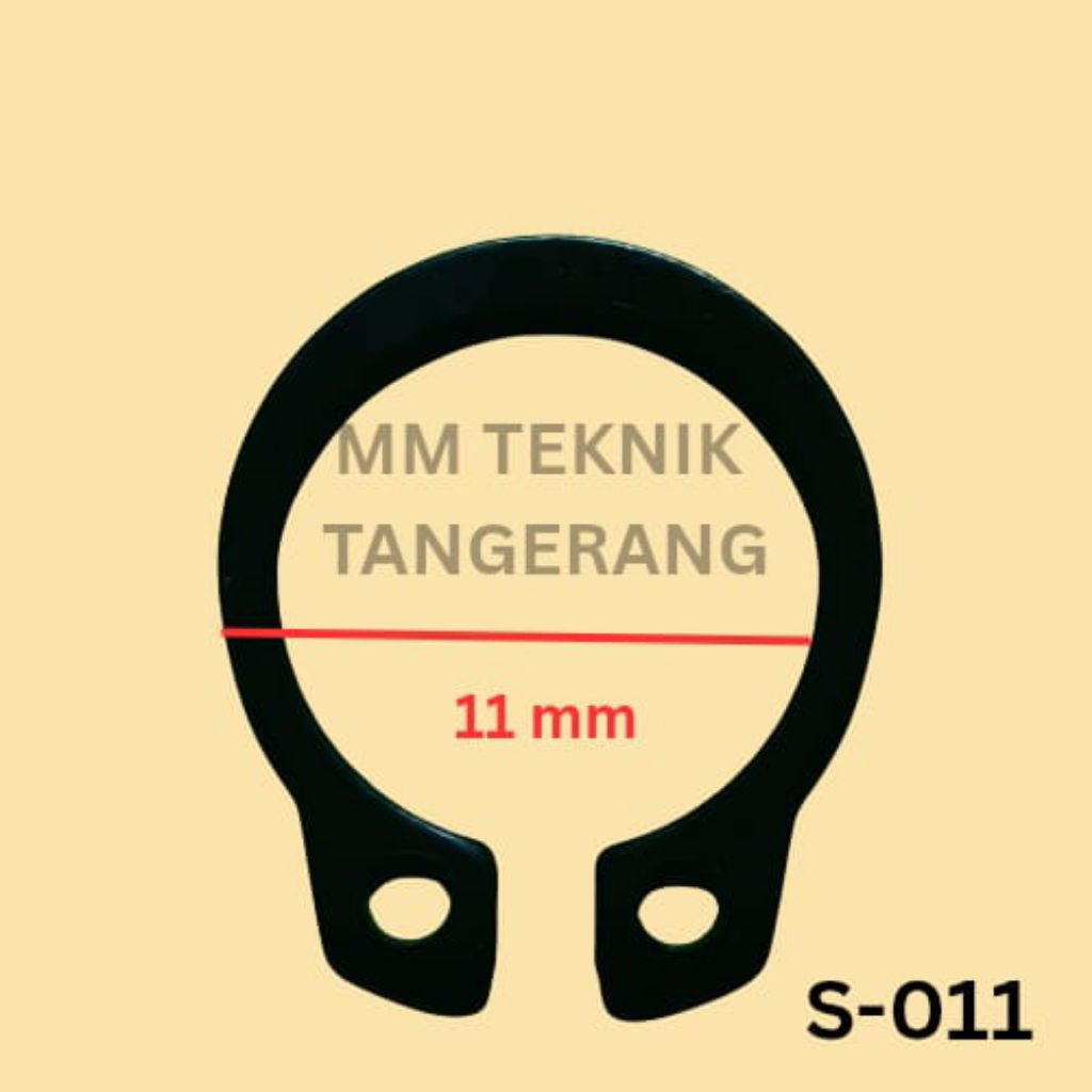 Jual Snapring S11 Snap ring Circlip External Retaining Tipe S 11 Penahan bearing Sparepart S-11 ...