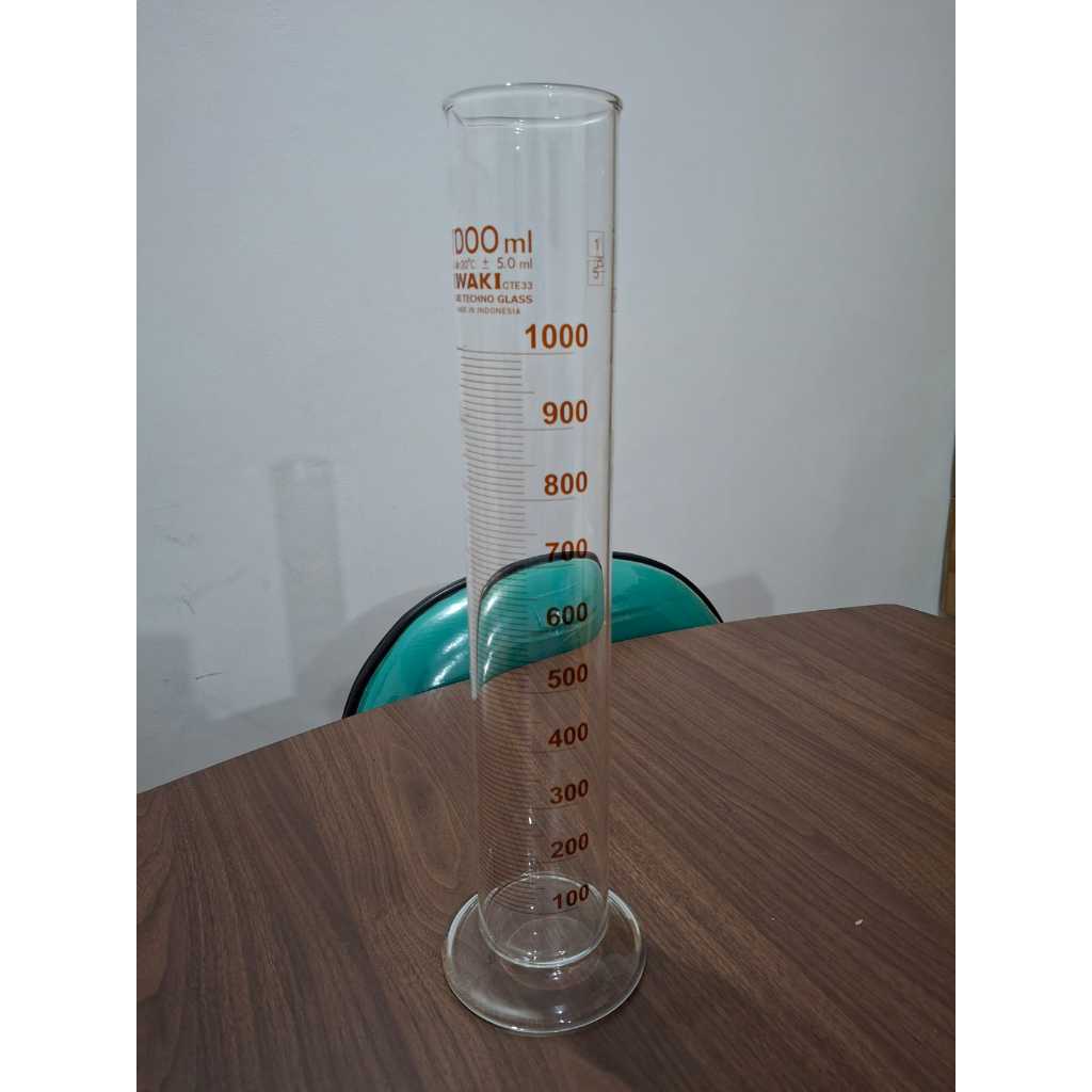 Jual Gelas Ukur 1 Liter IWAKI Measuring Cylinder Hydrometer Jar Test ...