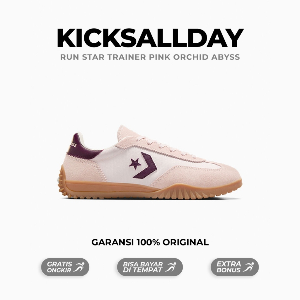 Jual Converse Run Star Trainer Pink Orchid Abyss Original 100% BNIB ...