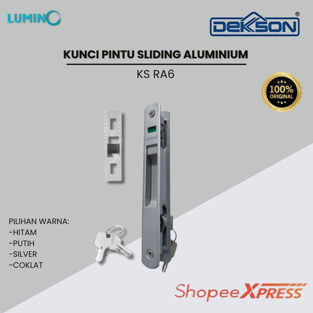 Jual Dekkson - Kunci Pintu Sliding Aluminium KS RA6 / Sliding Lock ...