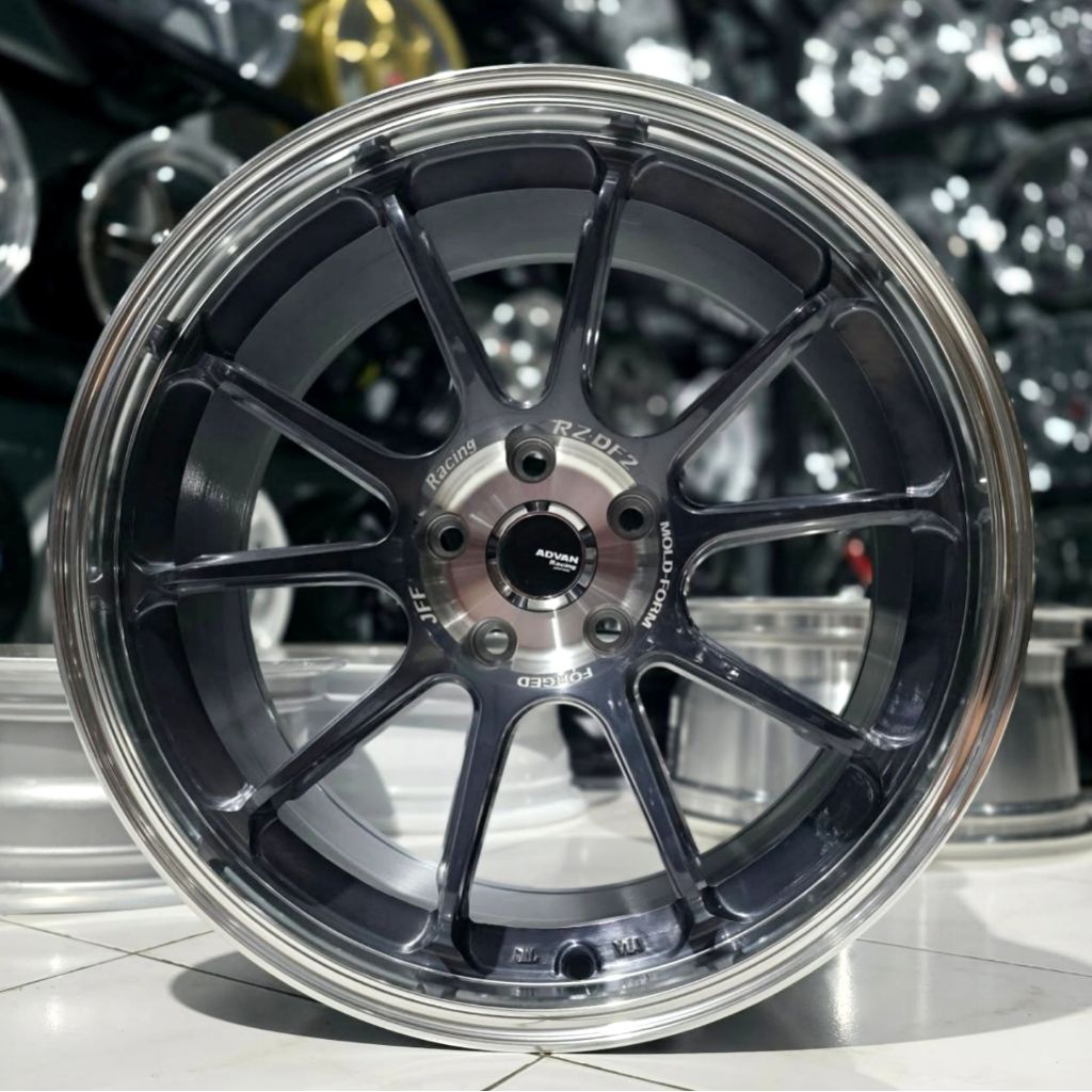 Jual velg racing ring 18 ADVAN RZ FLOW FORMING PCD 5X114,3 LEBAR 9,5 velg mobil r18 velg mobil ...