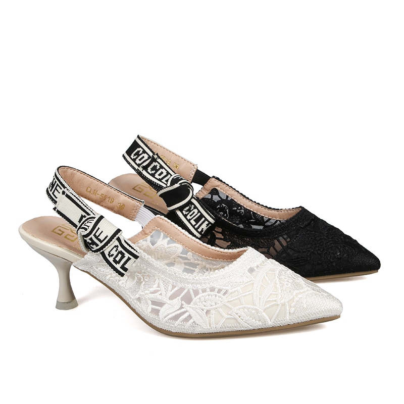 Jual COLINE CLN-5519 Slingback Heels Brokat Wanita | Shopee Indonesia