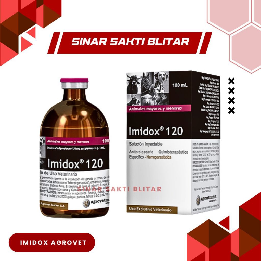 Jual IMIDOX AGROVET - IMIDOX 120 Antiprotozoal Hematicide Agent ...