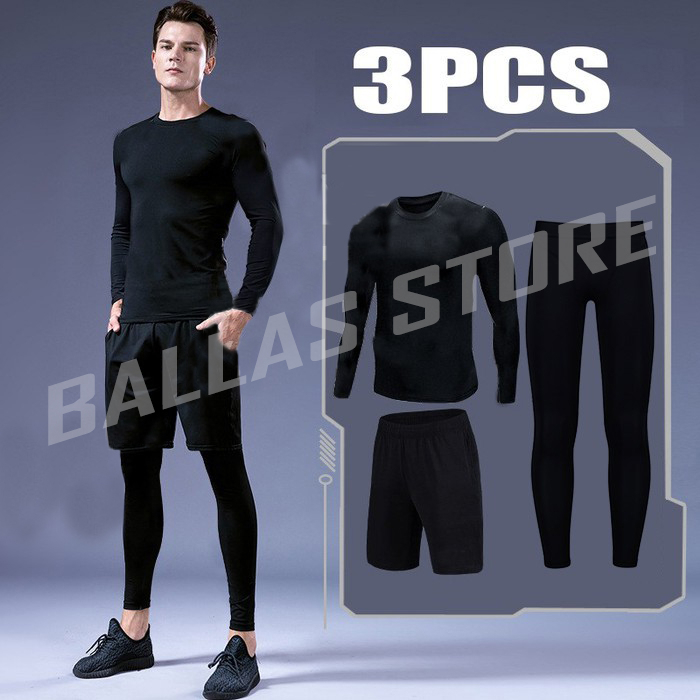 Jual PAKET SETELAN BASELAYER LEGGING MANSET PRIA DAN CELANA FUTSAL ...