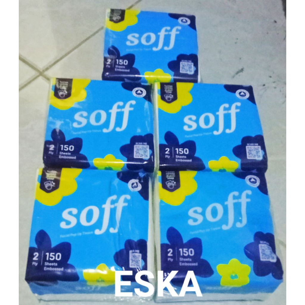 Jual TISU SOFF POP UP MINI 2 ply 150 Sheett ( 5 Pack ) | Shopee Indonesia