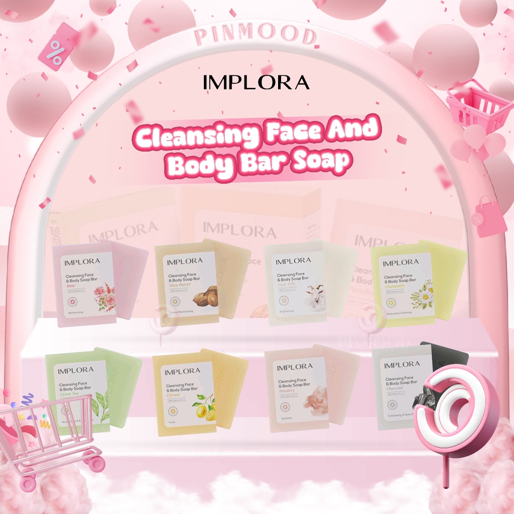 Jual IMPLORA - CLEANSING FACE & BODY BAR SOAP ( 60 g ) - Sabun Wajah ...