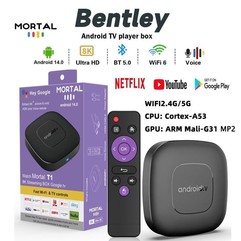 Jual Android Tv Box T1 8K 4GB Ram 64GB Rom Tv Box Android 14 WIFI ...