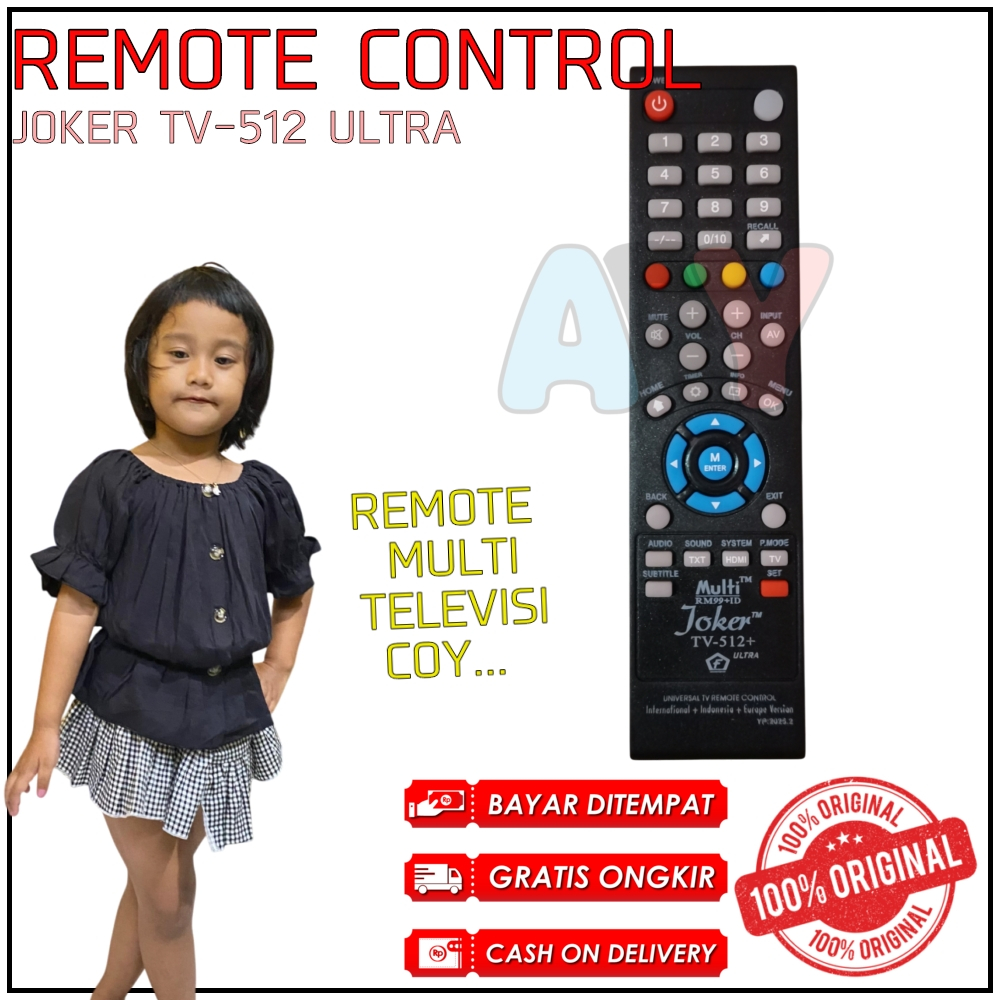 Jual Joker TV-512 Remote Control Televisi LED LCD Smart TV Tabung Multi ...