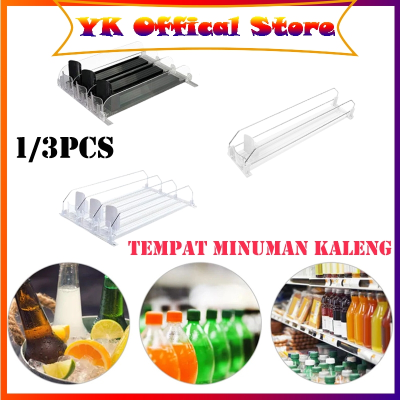 Jual 1/3PCS Tempat Minuman Kaleng /Otomatis Display Botol Minuman ...