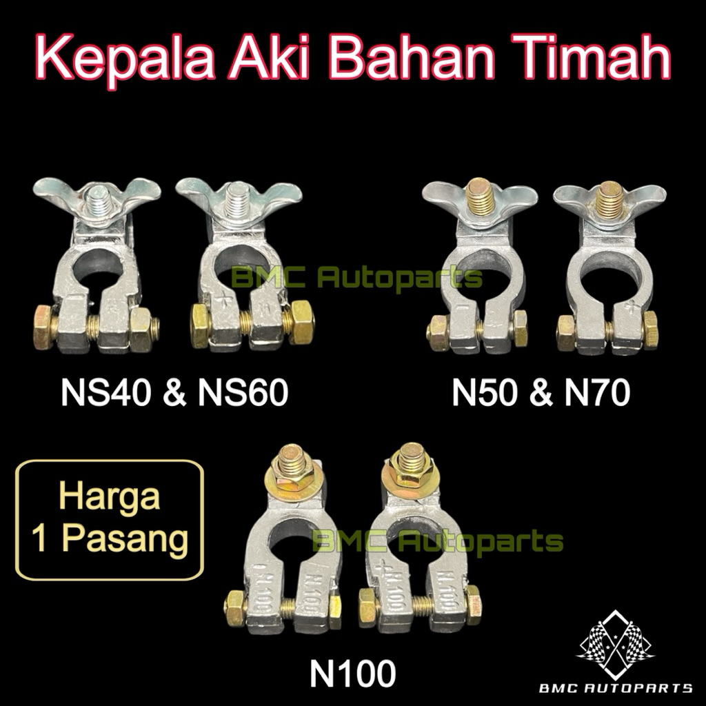 Jual ECERAN - Kepala Aki Bahan Timah - Terminal / Klem Accu Besar (N50 ...