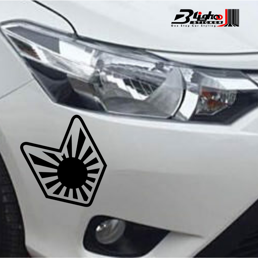 Jual Blighoo - Cutting Sticker Bumper Mobil Jdm Rising Sun Variasi ...