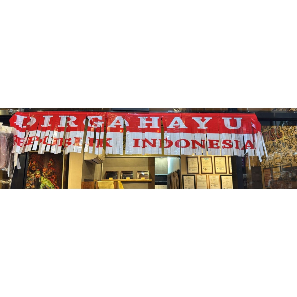 Jual Banner Dirgahayu RI/Hiasan Rumbai Dirgahayu RI merah putih (acc 17 ...