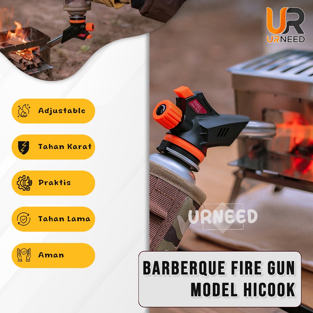 Jual Barberque Fire GUN Gas Tourch Fitur Pengatur Besar Kecil Api ...
