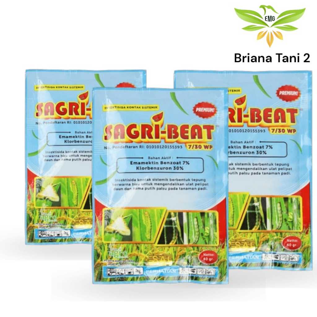 Jual Sagri Beat 7% Emamektin Benzoat 30% Klorbenzuron Insektisida untuk ...