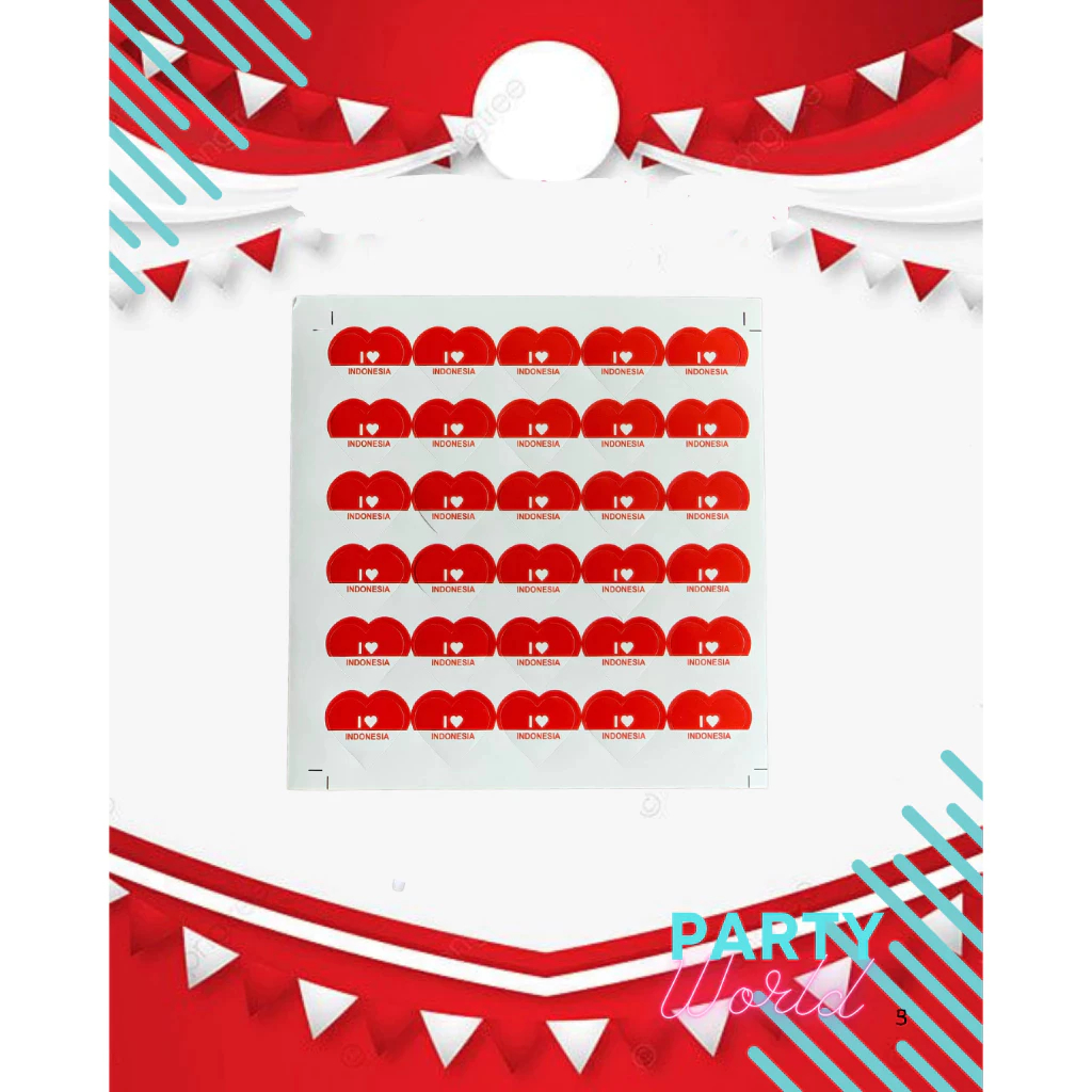Jual Sticker Bendera Merah Putih Stiker 17 Agustus Dirgahayu Ri Sticker ...