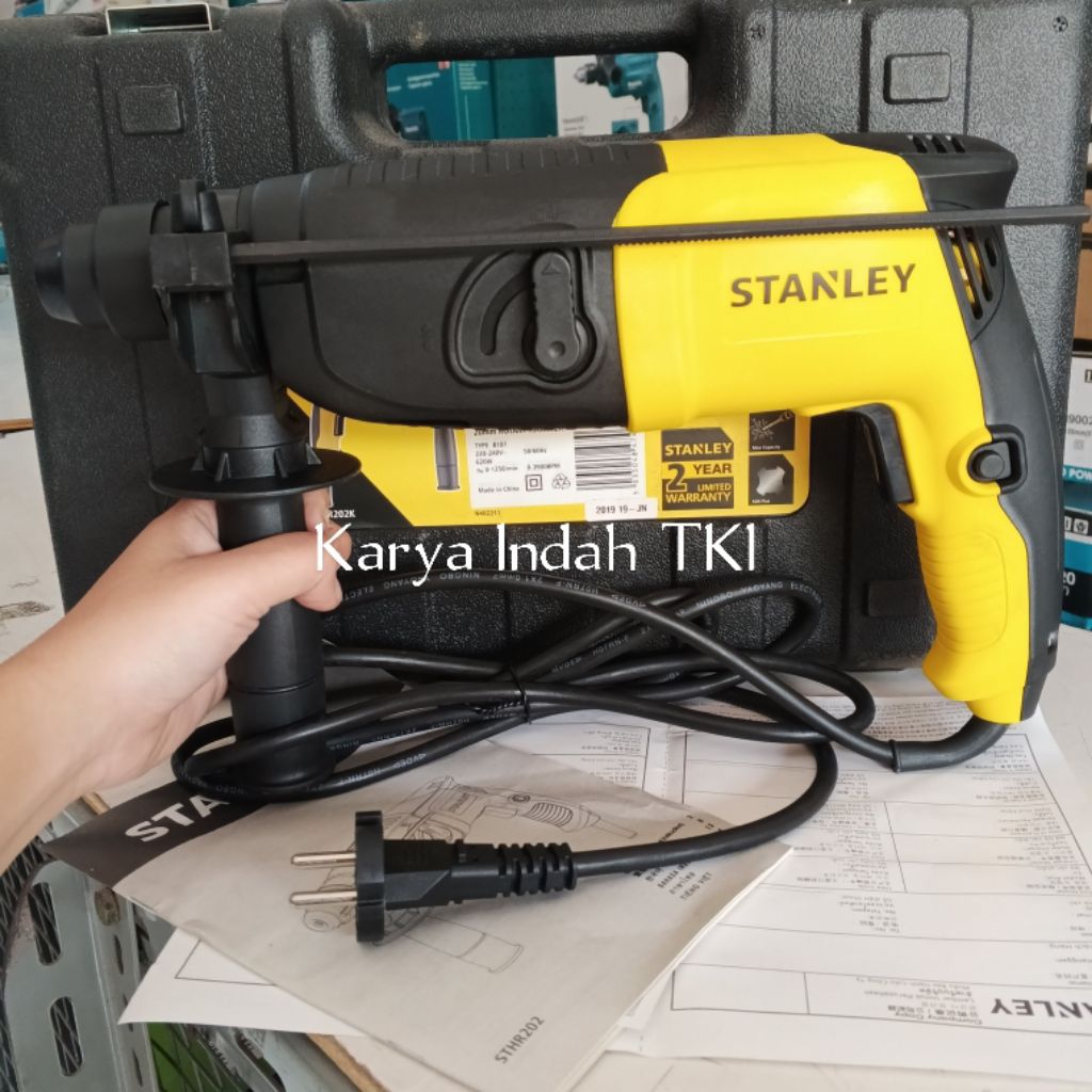 Jual Bor Beton Rotary Hammer STANLEY STHR202KA 2 MODE SDS Mesin Bor ...