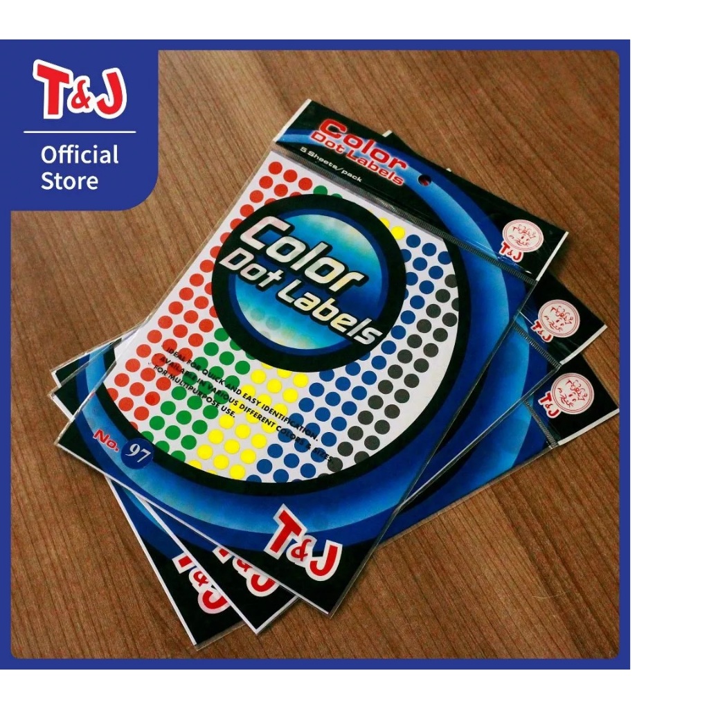 Jual Label Sticker DOT Warna Warni TOM JERRY 97/Stiker Bulat Warna ...