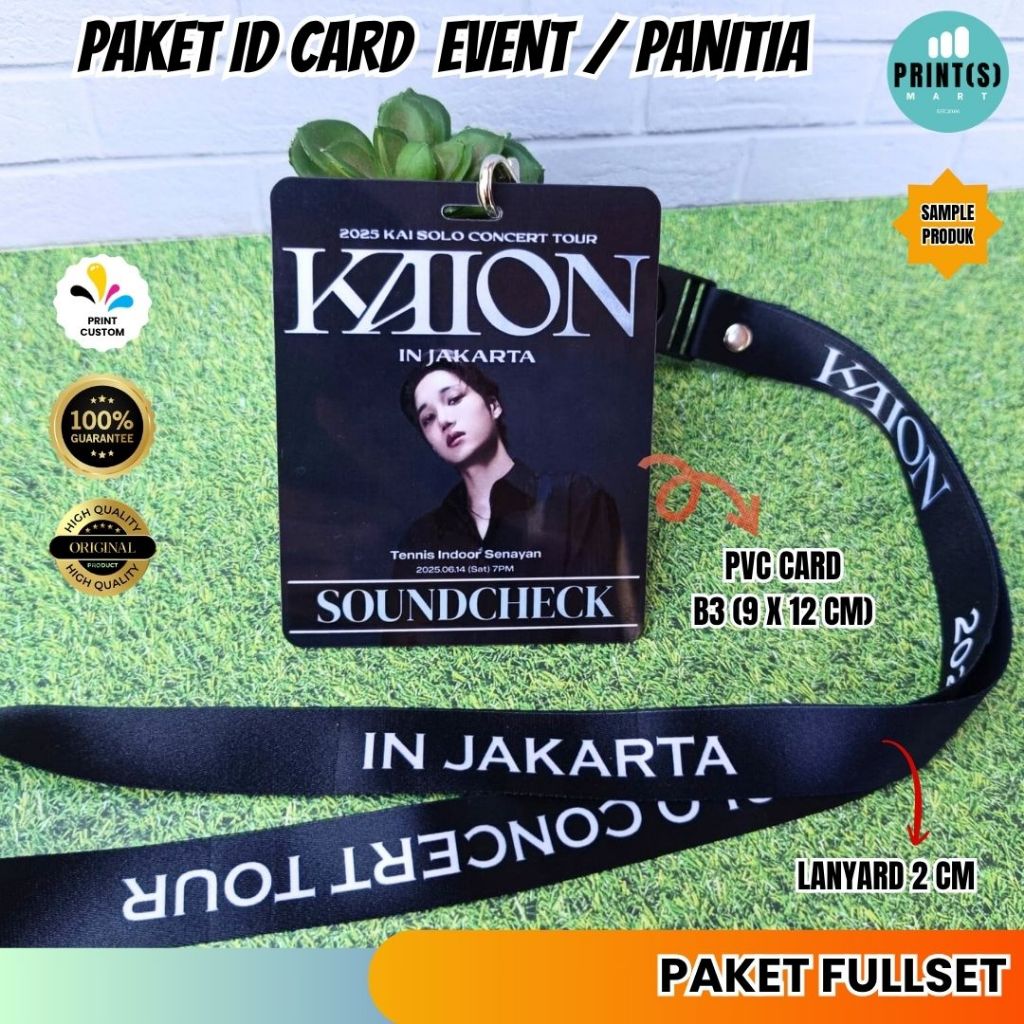 Jual ID Card Lanyard Panitia Name Tag EVENT Program, Paket Fullset ...