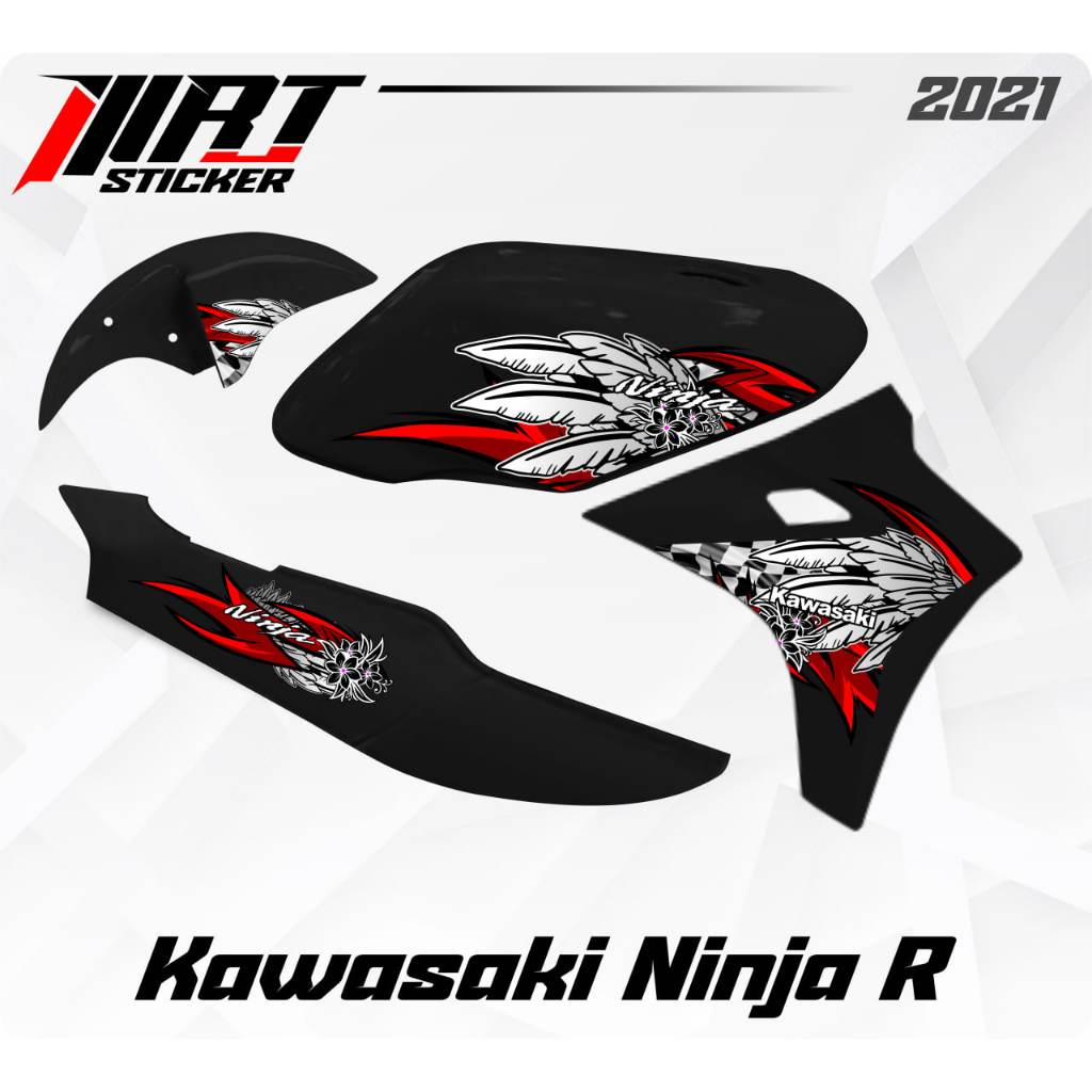 Jual Striping NInja R - Stiker Trasnparan Ninja R Sayap V2 (Sudah ...