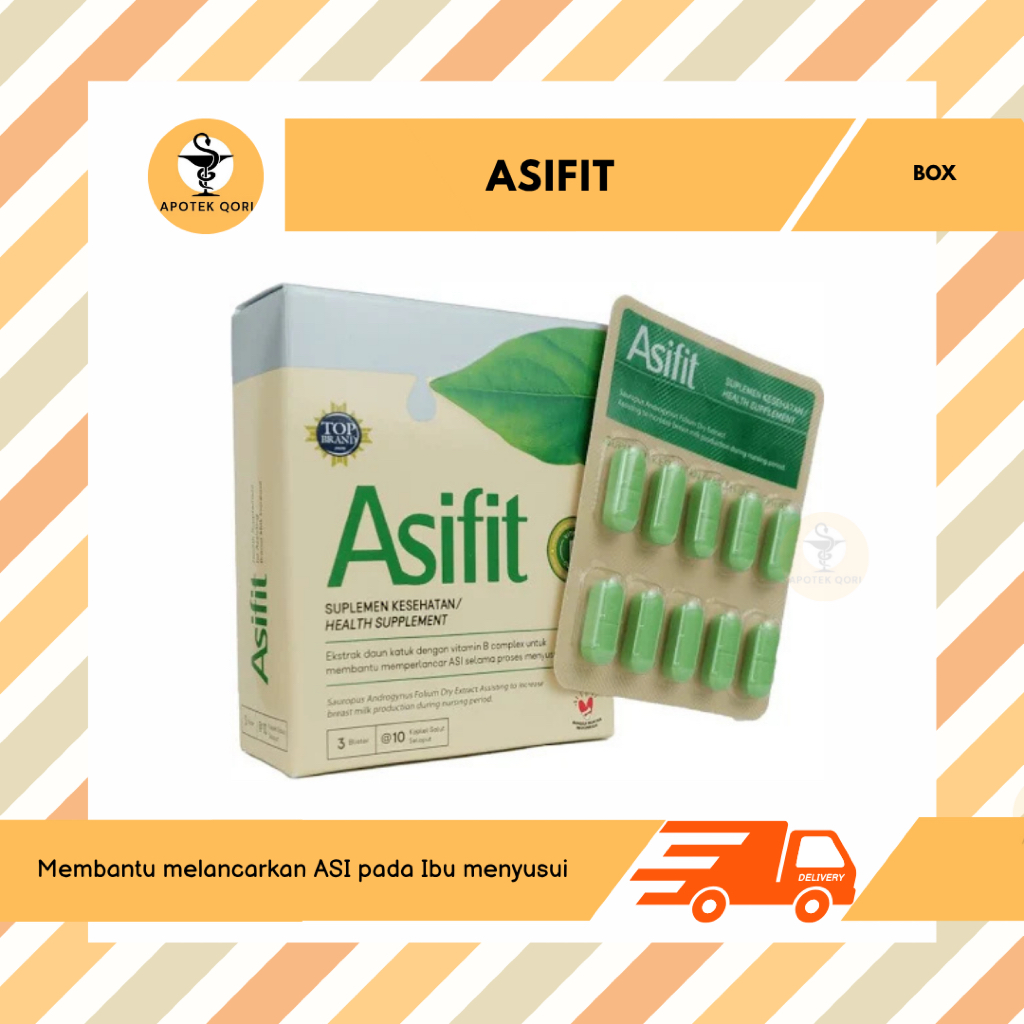 Jual ASIFIT BOX 30 KAPLET / PELANCAR ASI UNTUK IBU MENYUSUI / ASI ...