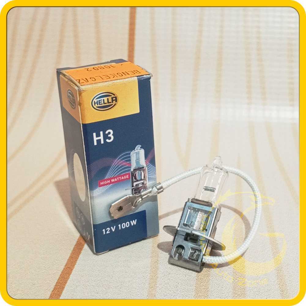Jual Lampu Halogen H3 12V 100W HELLA 10802bk | Shopee Indonesia
