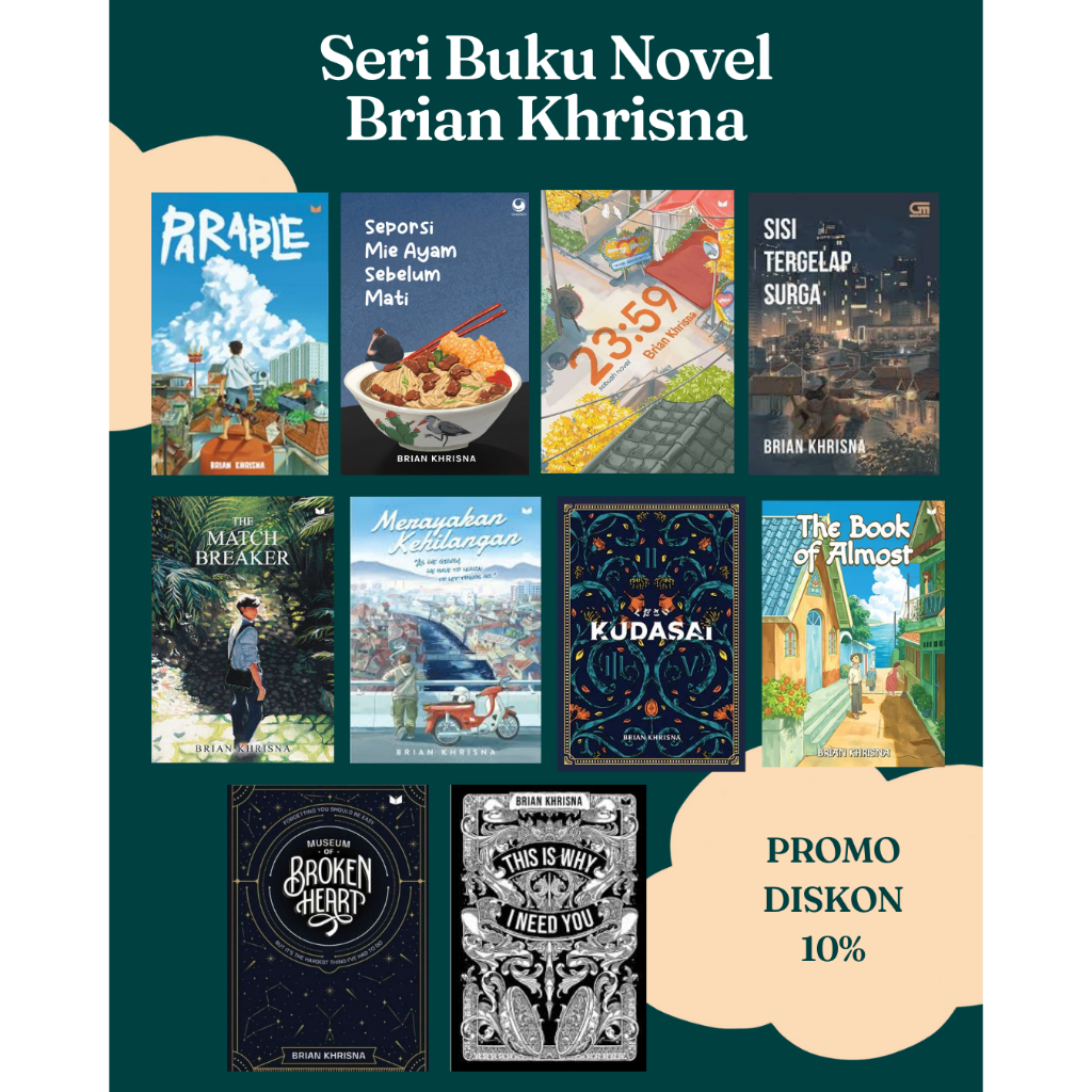 Jual Seri Buku Novel Brian Khrisna - Parable - Bandung Menjelang Pagi ...