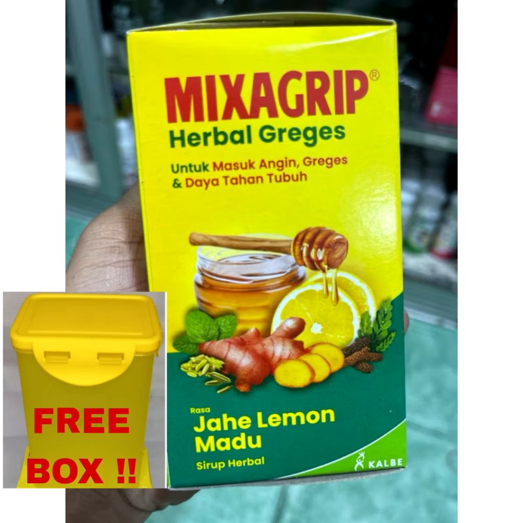 Jual (BELI 2 BOX GRATIS LUNCH BOX) MIXAGRIP HERBAL GREGES ISI 6 SACHET ...