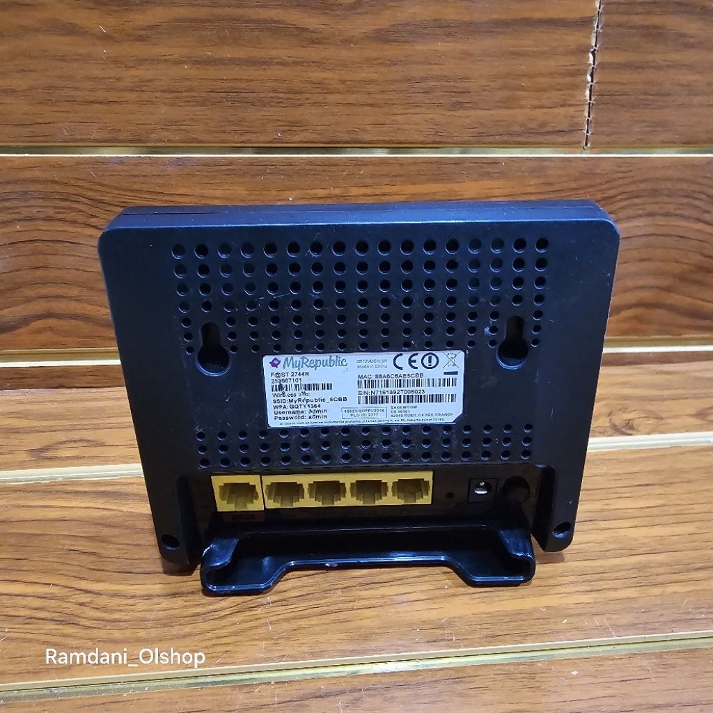 Jual Router EX MyRepublic F@st 2744R Suport wan ppoe | Shopee Indonesia