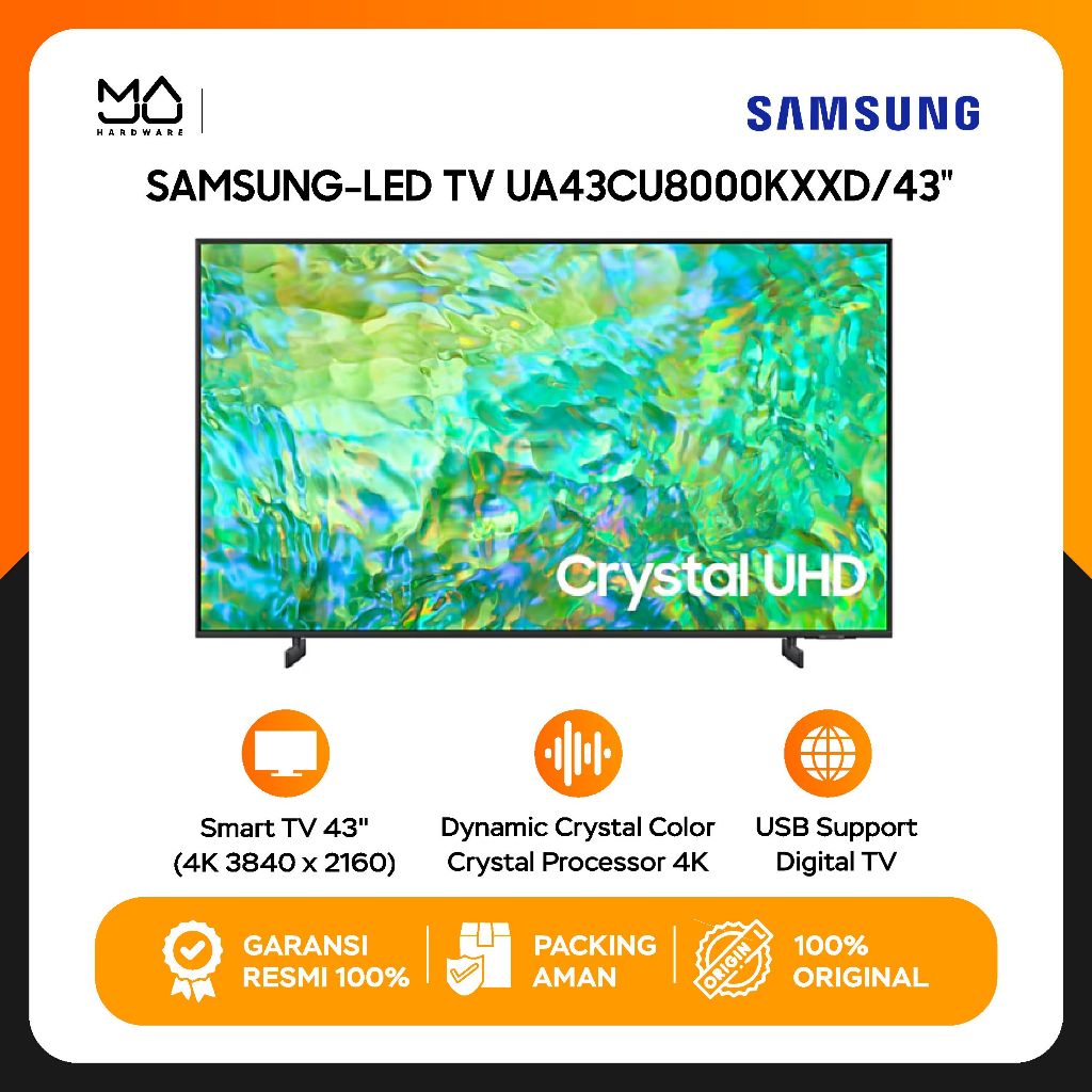 Jual Samsung LED 43 UA43CU8000KXXD / 43CU8000 CRYSTAL 4K UHD SMART TV ...