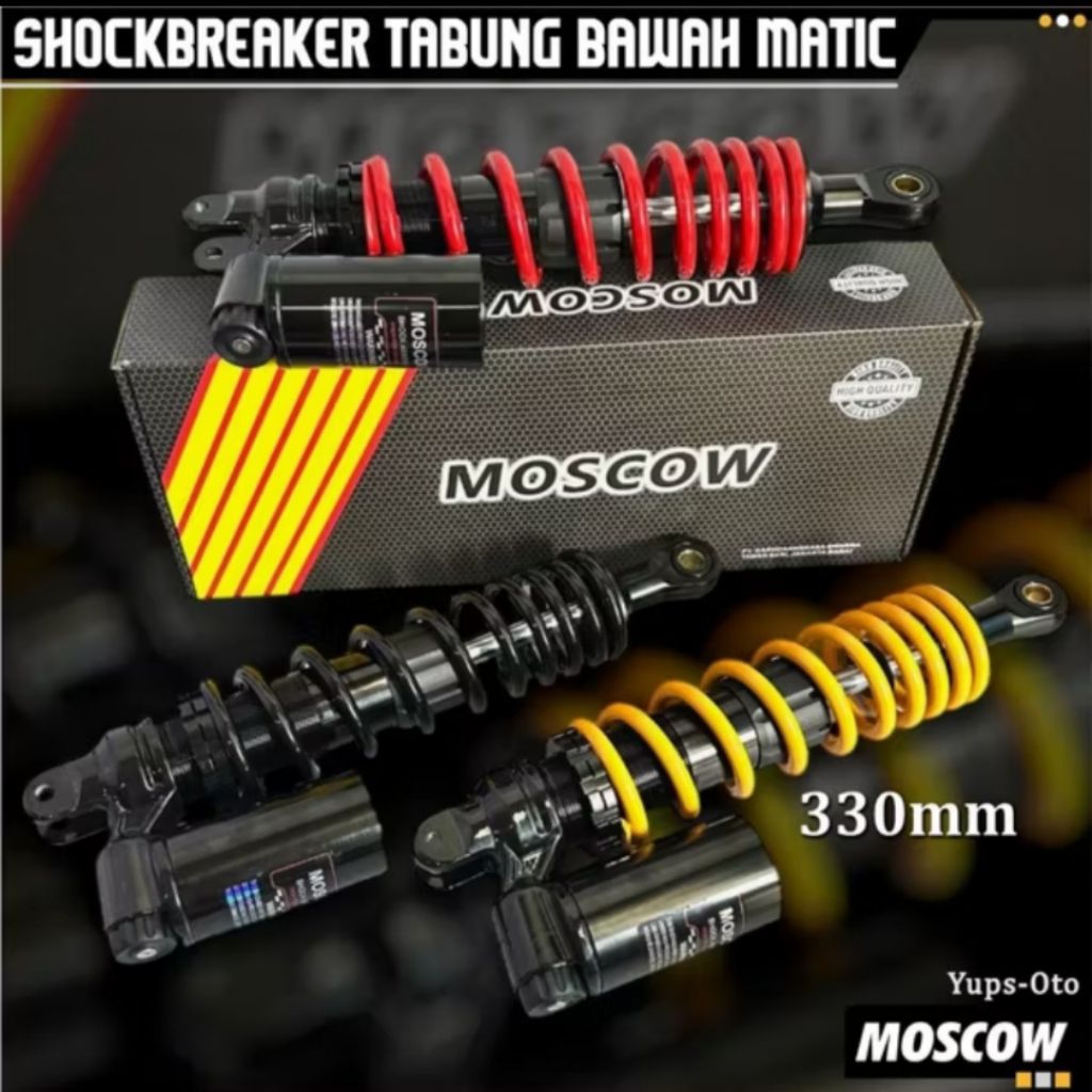 Jual Shockbreaker Shock Tabung Bawah 330mm MERAH HITAM KUNING Vario 125 ...
