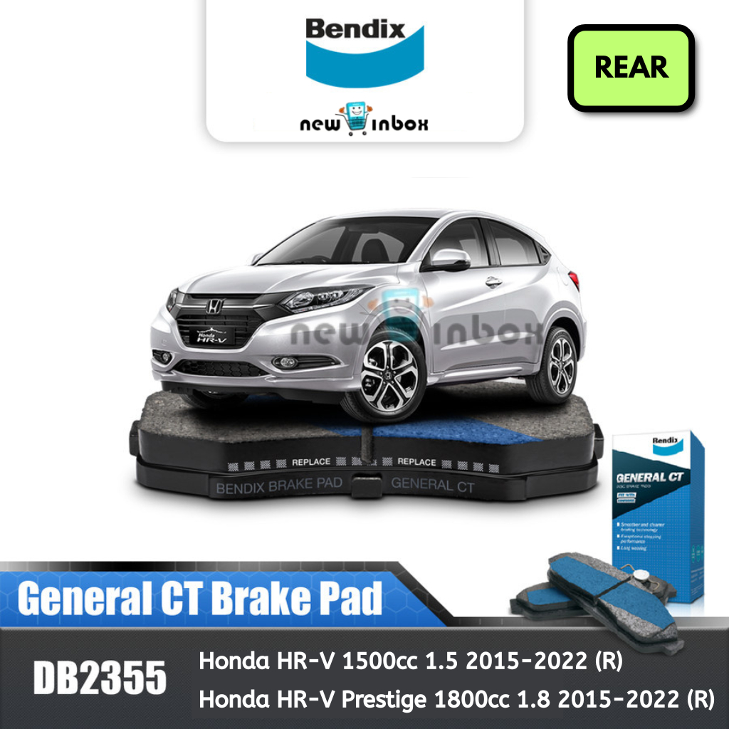 Jual Bendix Brake Pad Kampas Rem Belakang Mobil Honda HR-V HRV 1.5 & 1.8 Presttige 2015 s/d 2022 ...