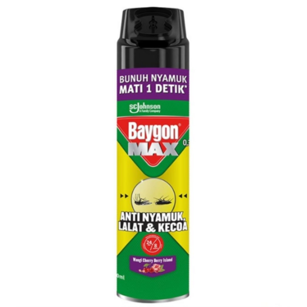 Jual Baygon Max Obat Nyamuk Aerosol Cherry Berry Island 500ml | Shopee ...
