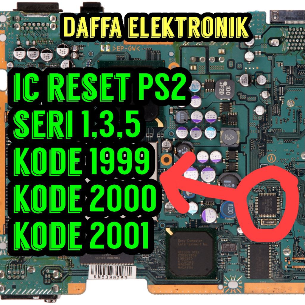 Jual ic reset ps2 fat dan slim semua seri | ic cxd726080 ps2 | ic reset ...