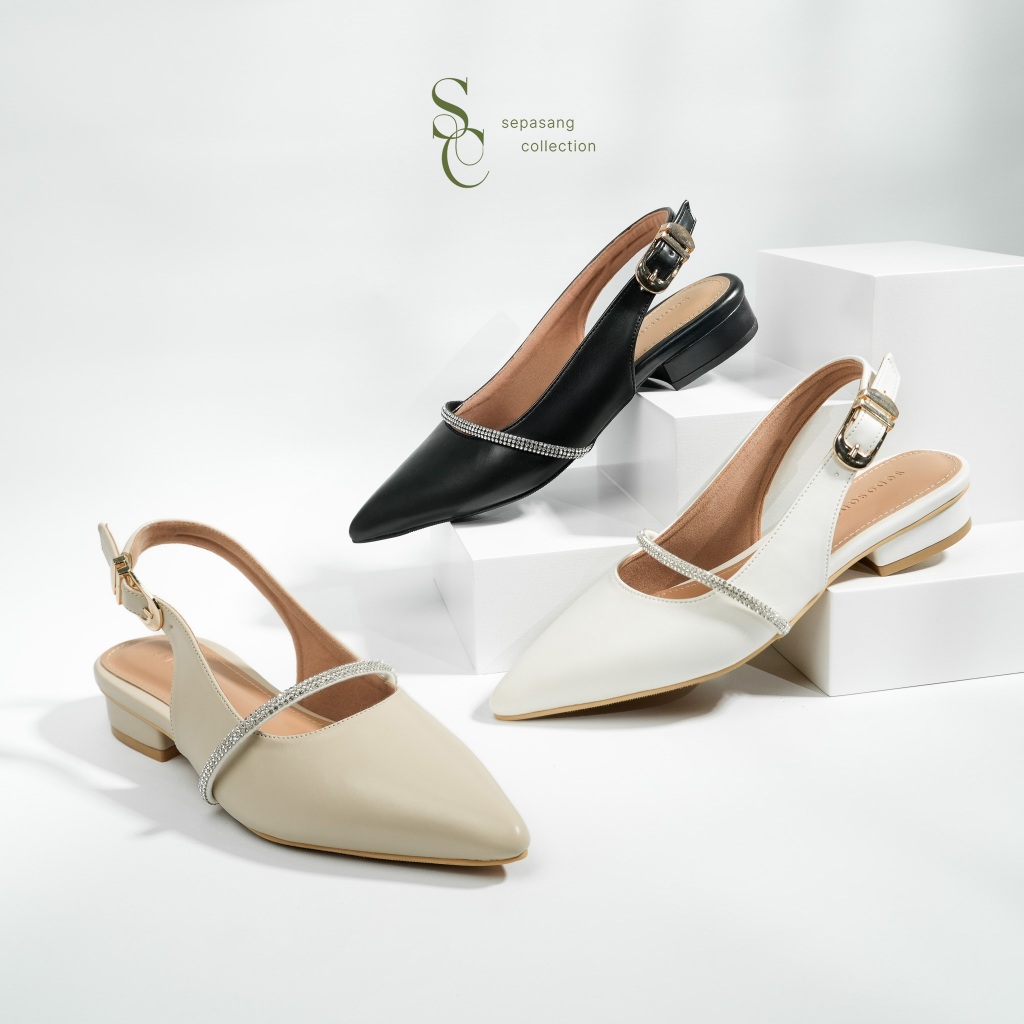 Jual SEPASANG COLLECTION Sopia Mules Wanita Heels Hak 3 Cm | Shopee ...